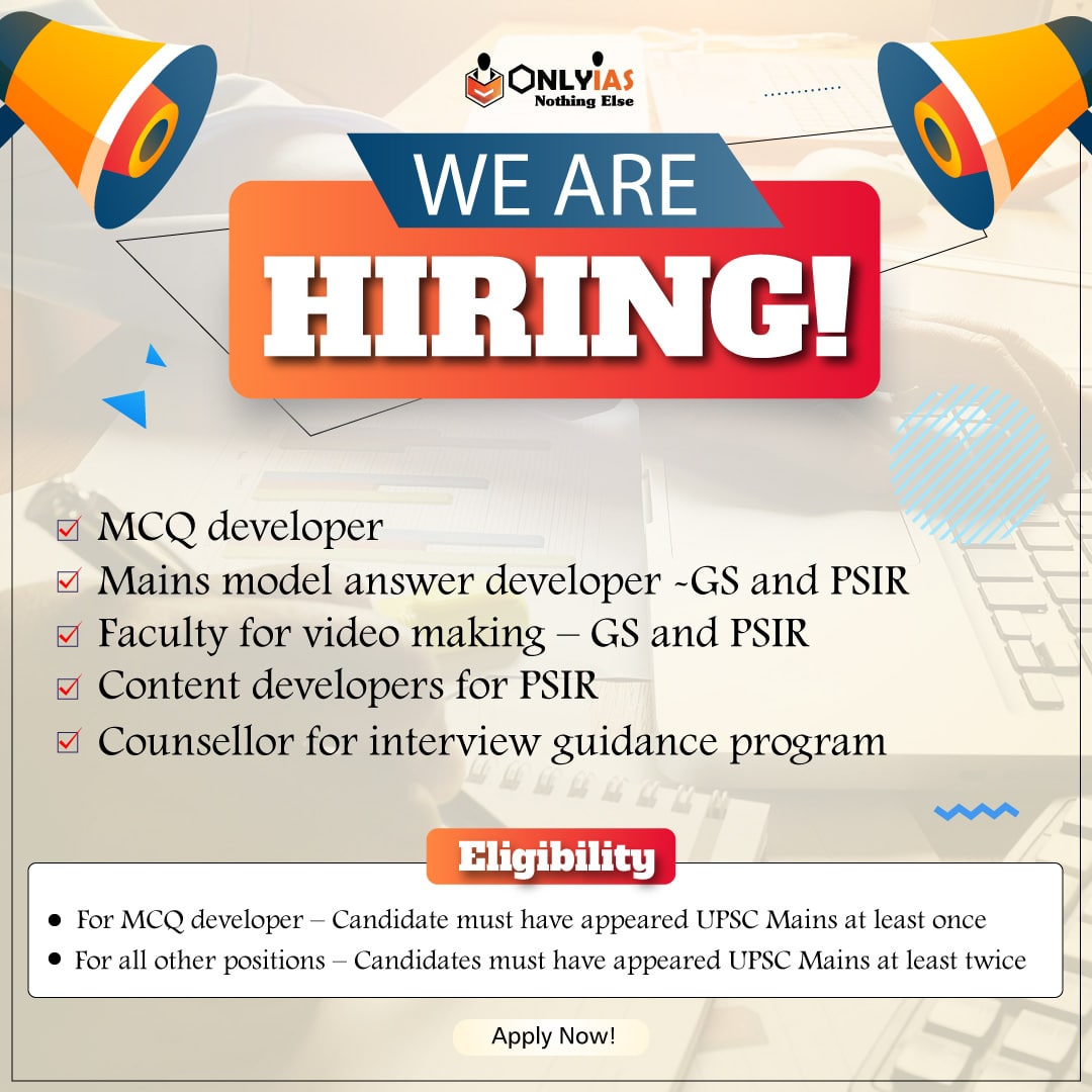Work With OnlyIAS | Jobs At Only IAS - PWOnlyIAS