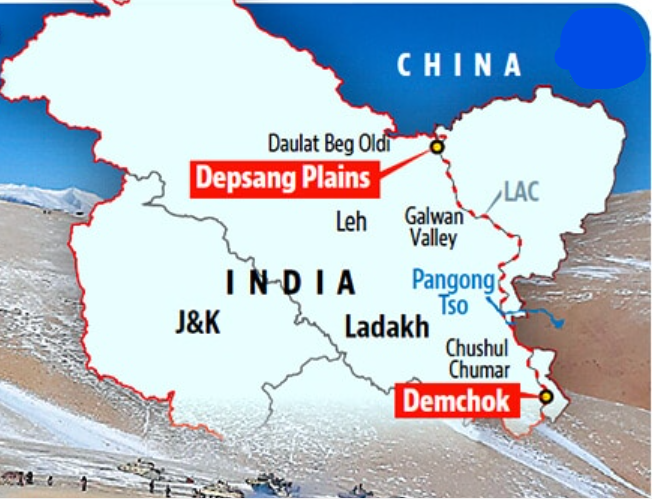 वास्तविक नियंत्रण रेखा (LAC) तथा भारत-चीन विवाद – PWOnlyIAS