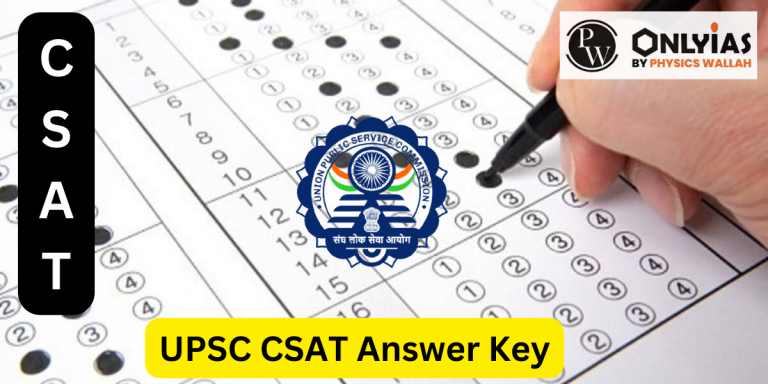 UPSC CSAT Answer Key: Download CSAT 2023 Answer Key PDF - PWOnlyIAS