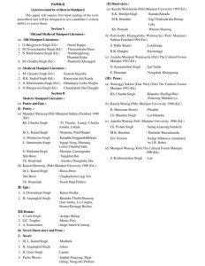 UPSC Manipuri Literature Syllabus For IAS Mains 2024, Download PDF - PWOnlyIAS