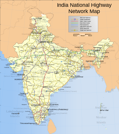 National Highways In India, List Of Important National Highways In ...