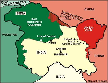 International Boundary Lines In The World, List Of Boundaries In India