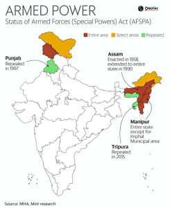Armed Forces Special Powers Act (AFSPA) | PWOnlyIAS 2023 - PWOnlyIAS