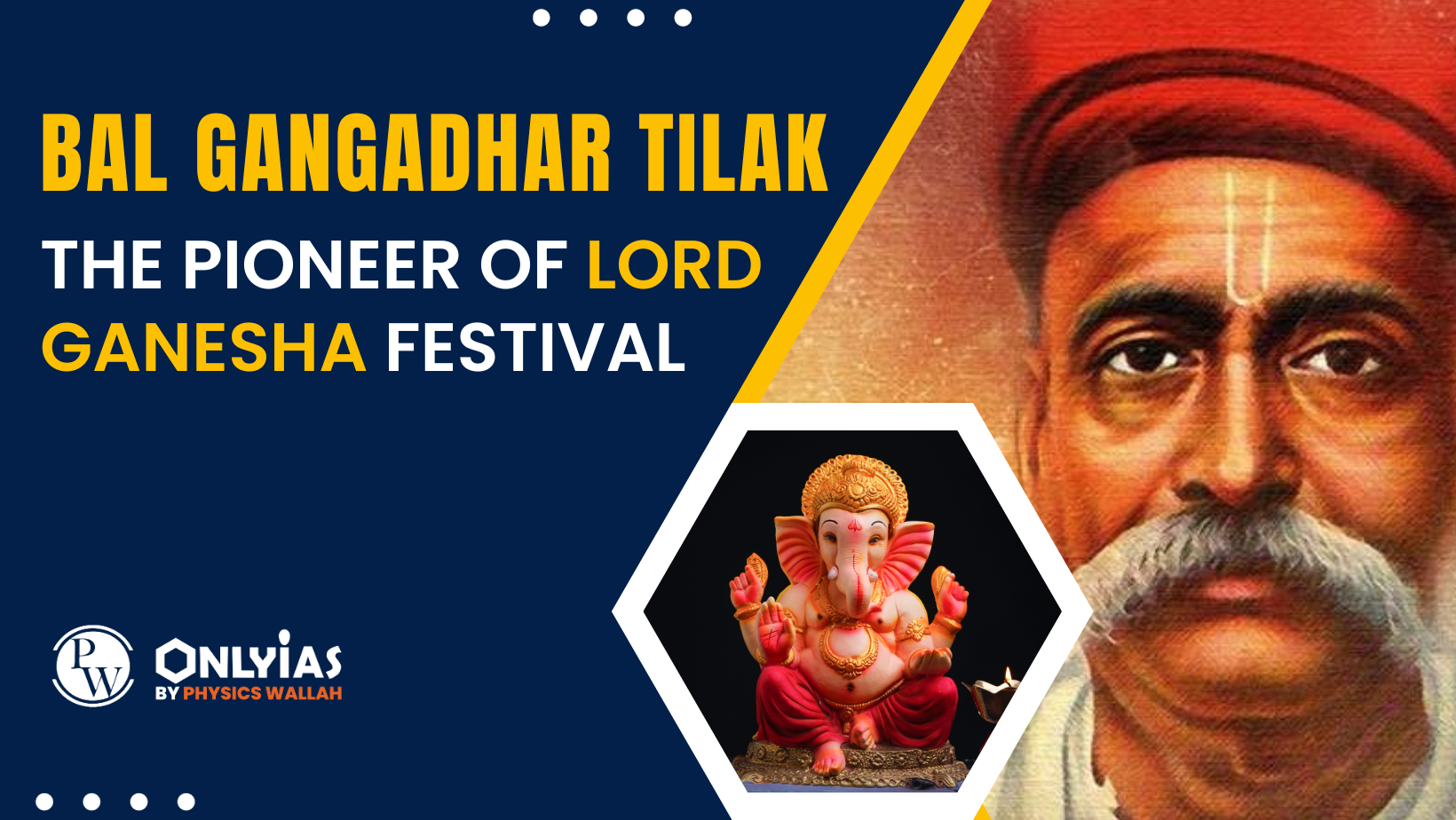 Bal Gangadhar Tilak: The Pioneer Of Lord Ganesha Festival | PWOnlyIAS 2023 - PWOnlyIAS