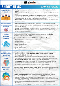 Short News: 17 Oct 2023 - PWOnlyIAS