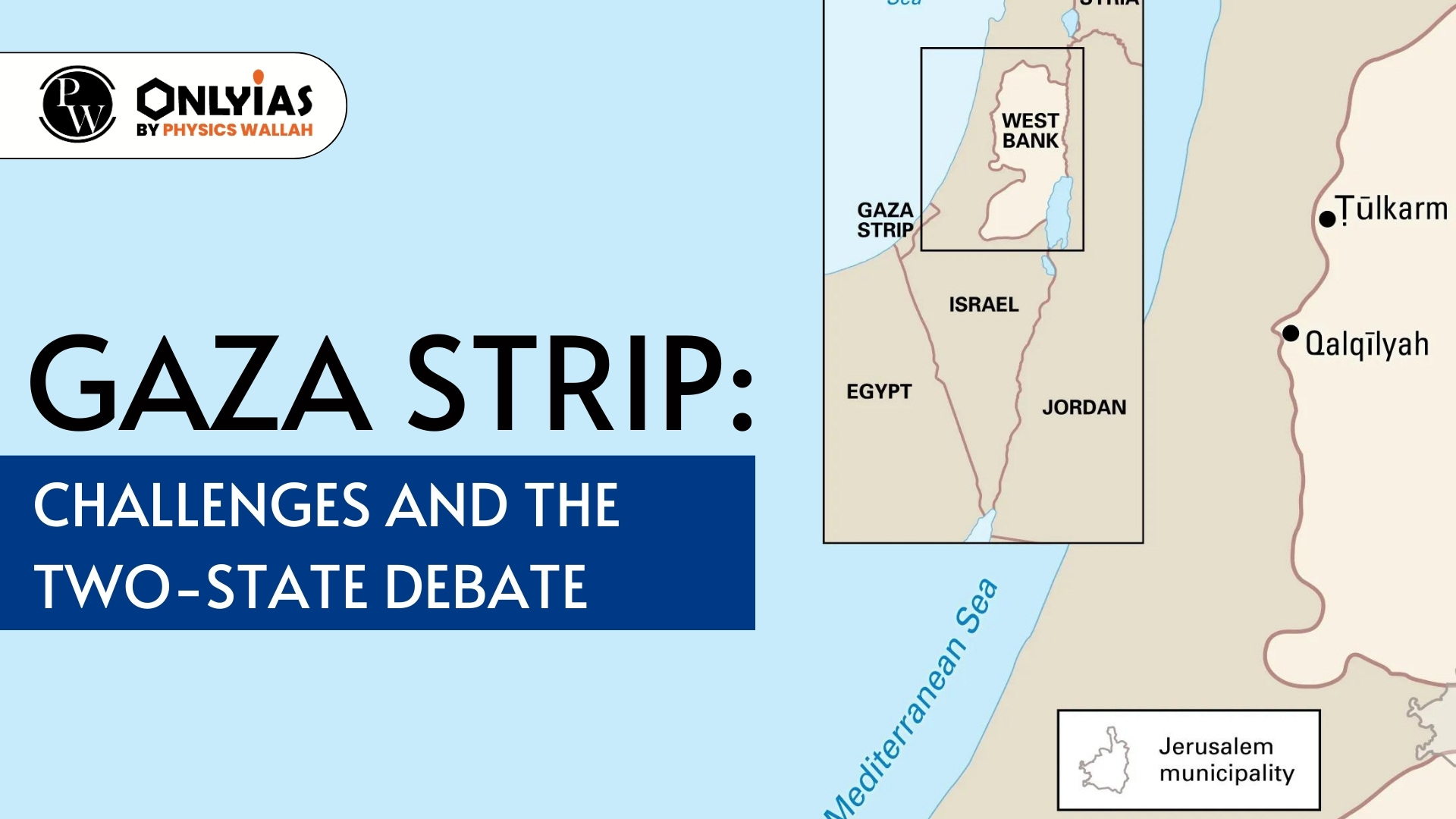 Gaza Strip: Challenges And The Two-State Debate - PWOnlyIAS