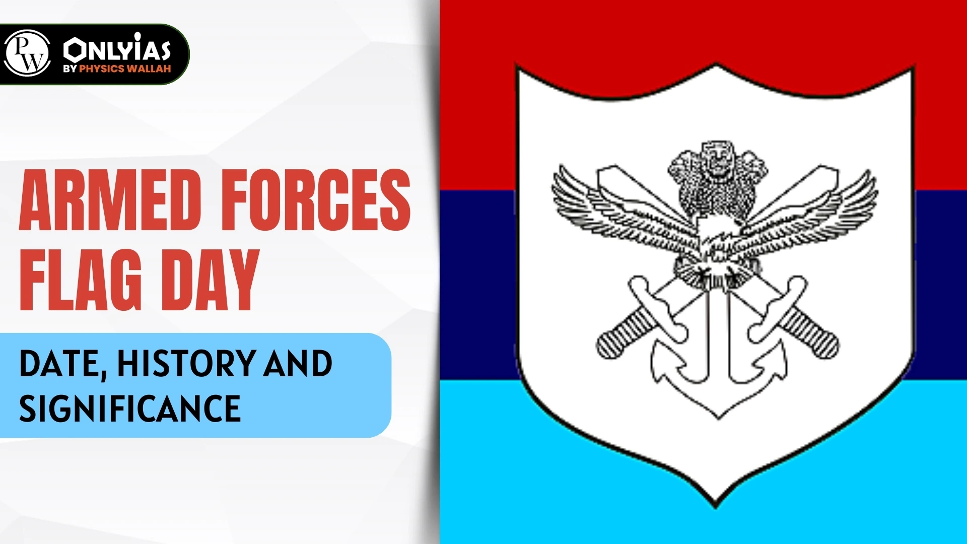 Armed Forces Flag Day: Date, History And Significance - PWOnlyIAS