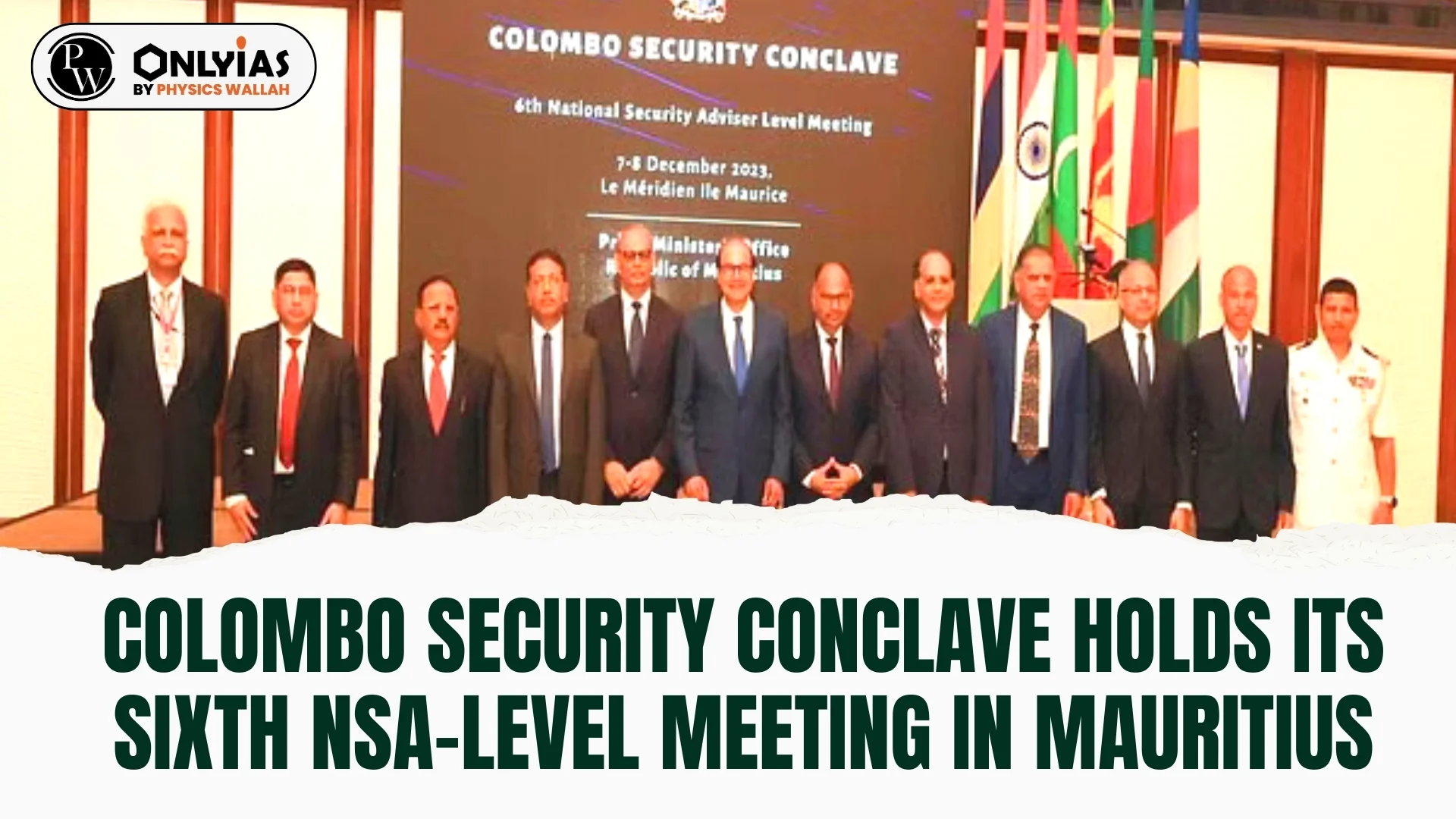 Colombo Security Conclave Holds Its Sixth NSA-Level Meeting In ...