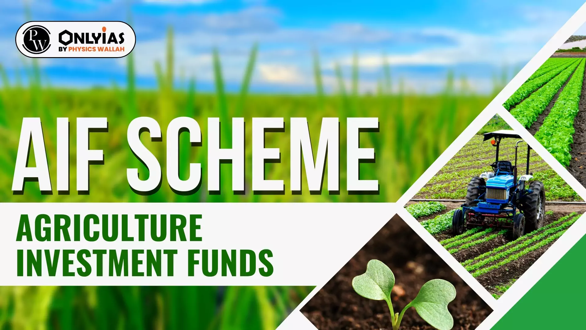 AIF Scheme: Agriculture Investment Funds - PWOnlyIAS AIF Scheme: Agriculture Investment Funds - PWOnlyIAS
