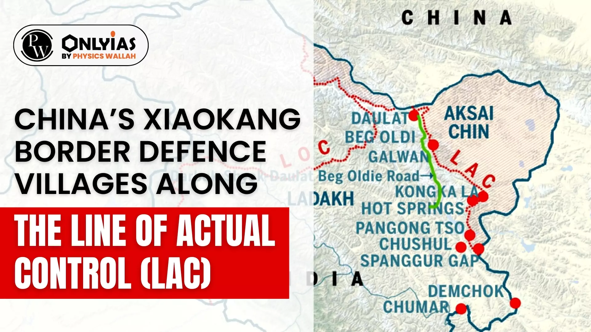 China’s Xiaokang Border Defence Villages Along The Line Of Actual Control (LAC) - PWOnlyIAS