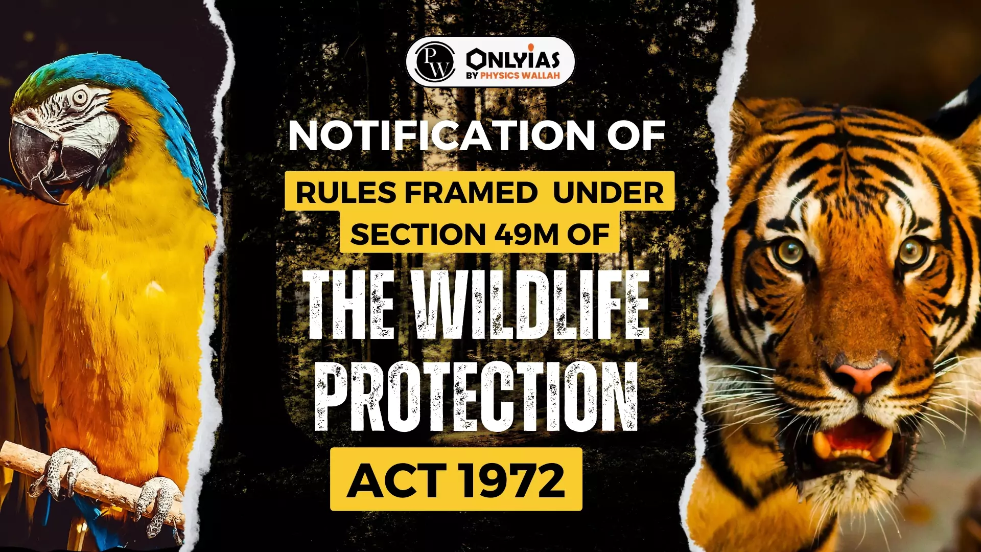 Notification Of Rules Framed Under Section 49M Of The Wildlife Protection Act 1972 - PWOnlyIAS