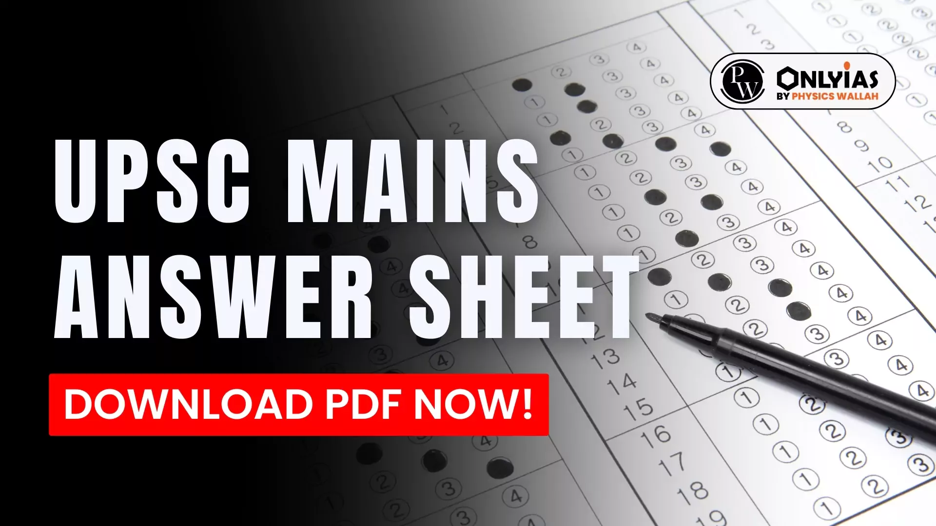 UPSC Mains Answer Sheet, Download PDF Now - PWOnlyIAS UPSC Mains Answer Sheet, Download PDF Now - PWOnlyIAS
