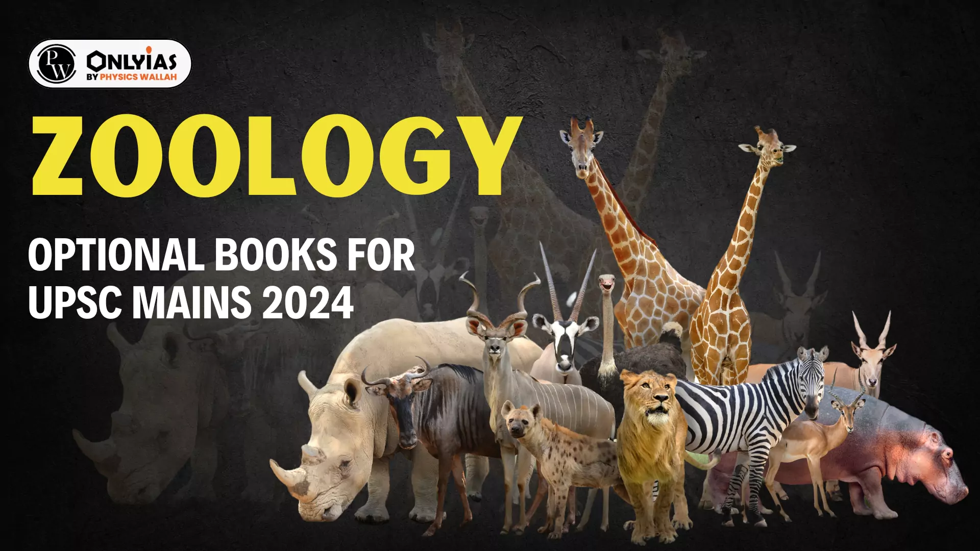 Zoology Optional Books For UPSC Mains 2024 - PWOnlyIAS