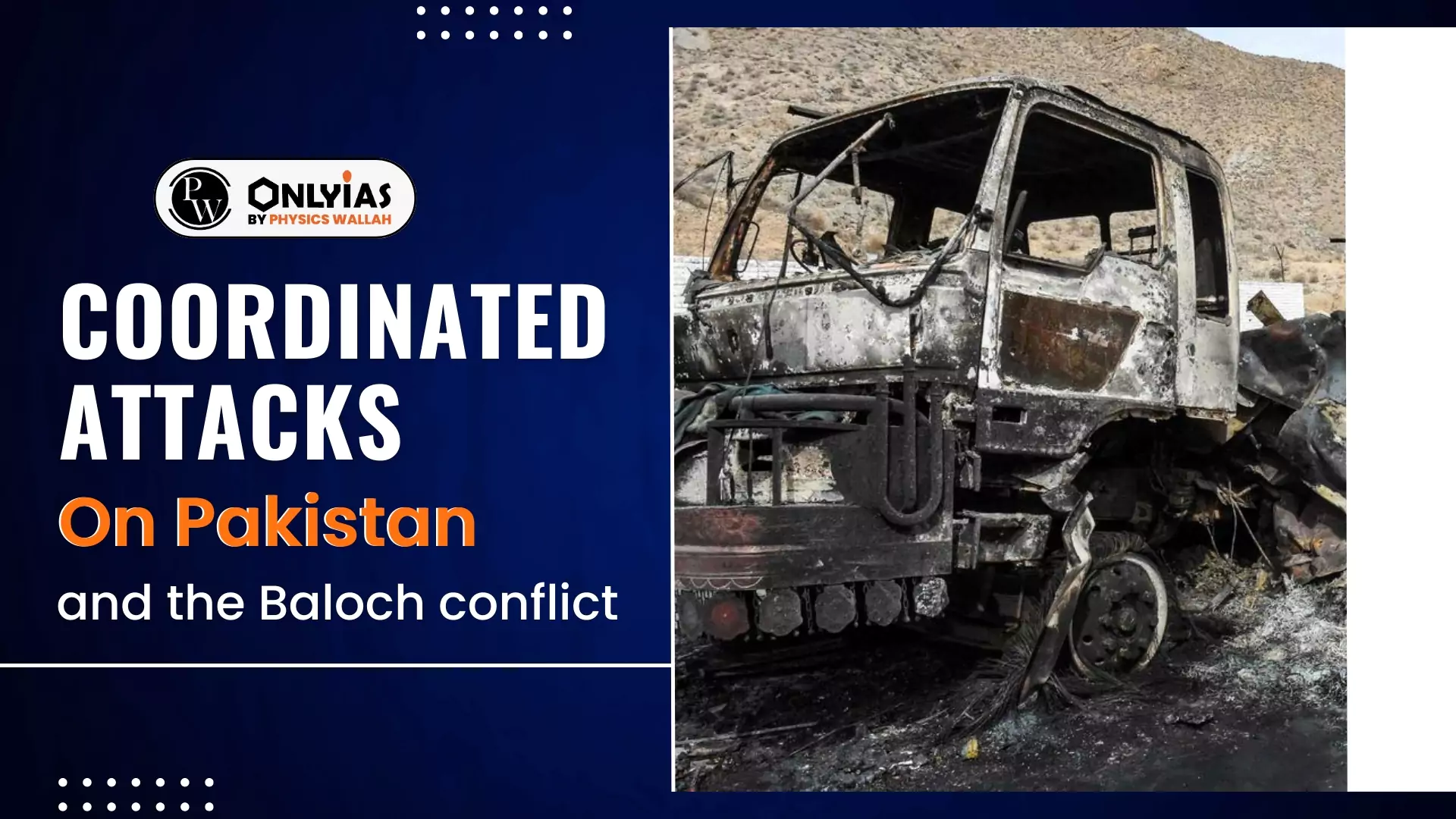 Coordinated Attacks: On Pakistan And The Baloch Conflict - PWOnlyIAS