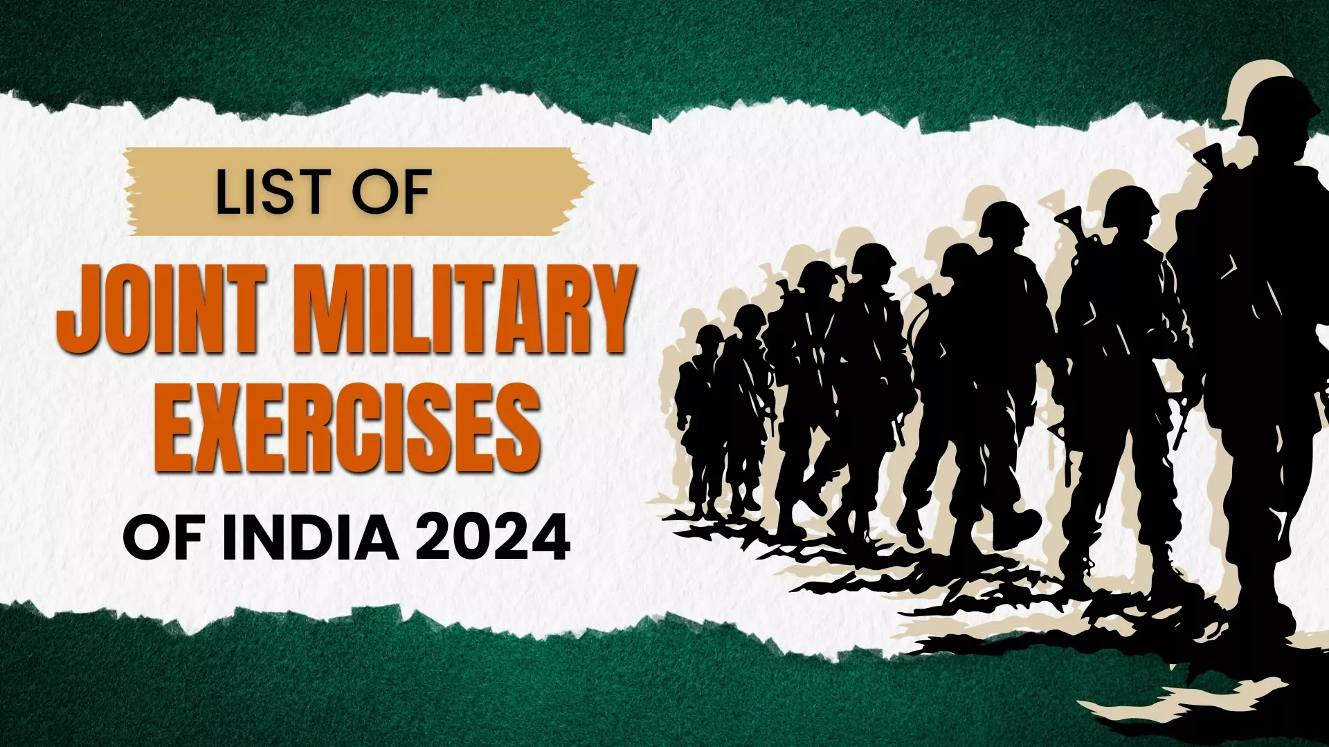 List Of Joint Military Exercises Of India 2024