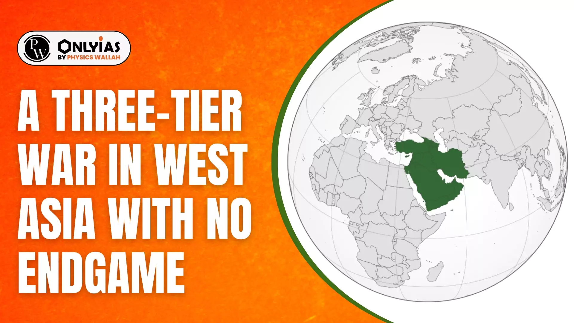 A Three-tier War In West Asia With No Endgame - PWOnlyIAS