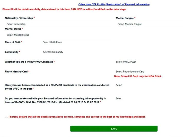 UPSC OTR 2025 (One-Time Registration), Steps To Apply