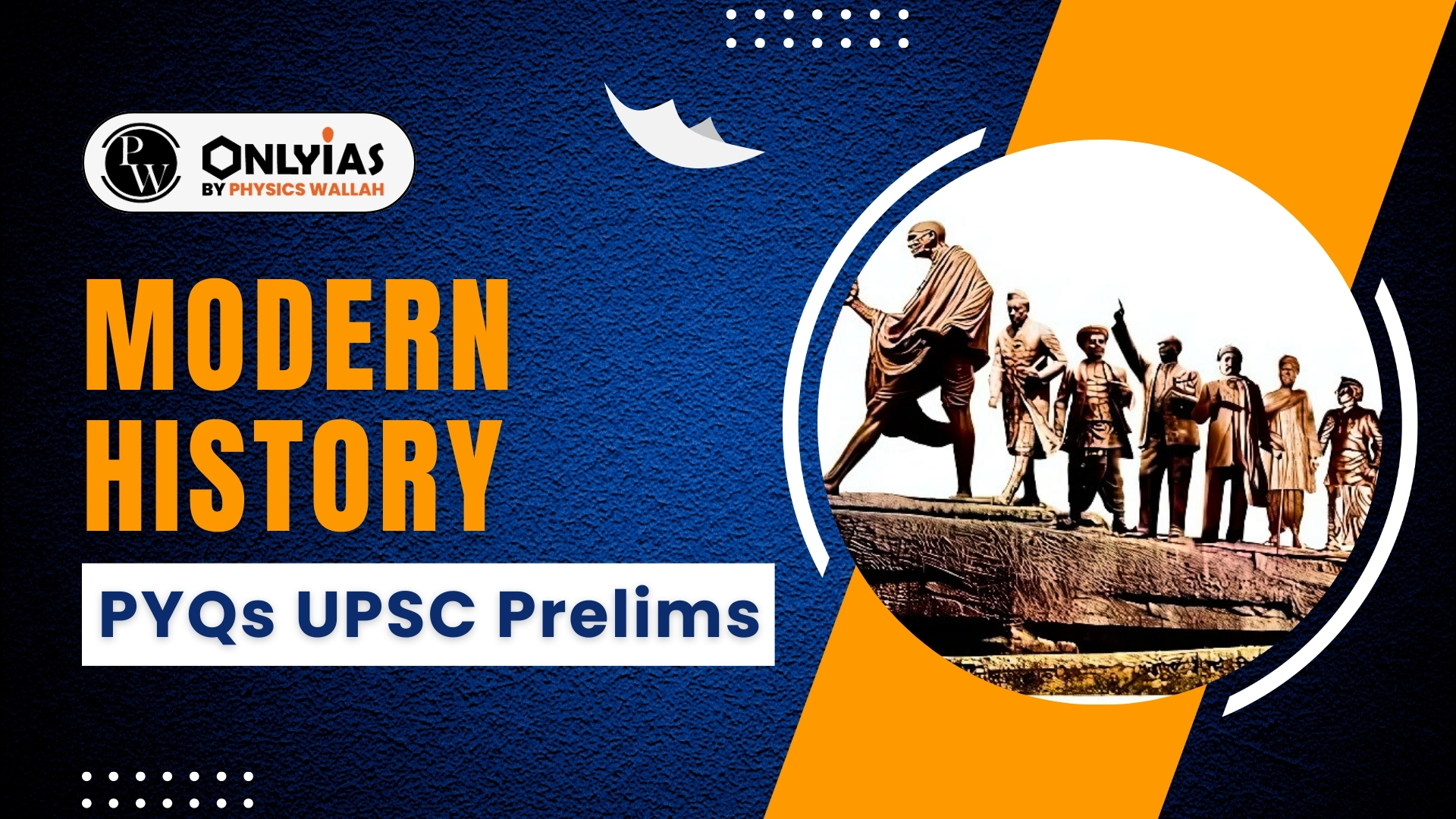 Modern History PYQ UPSC Prelims, Topic Wise Questions, PDF Download - PWOnlyIAS
